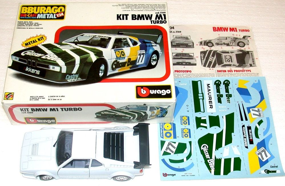 BMW M1 Turbo «Gösser Beer» BBURAGO METAL KIT 1:24 | Kaufen auf Ricardo