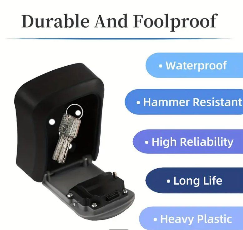 Schlüsselsafe mit Zahlencode (8 x 9 cm) (Neu und originalverpackt) in ...