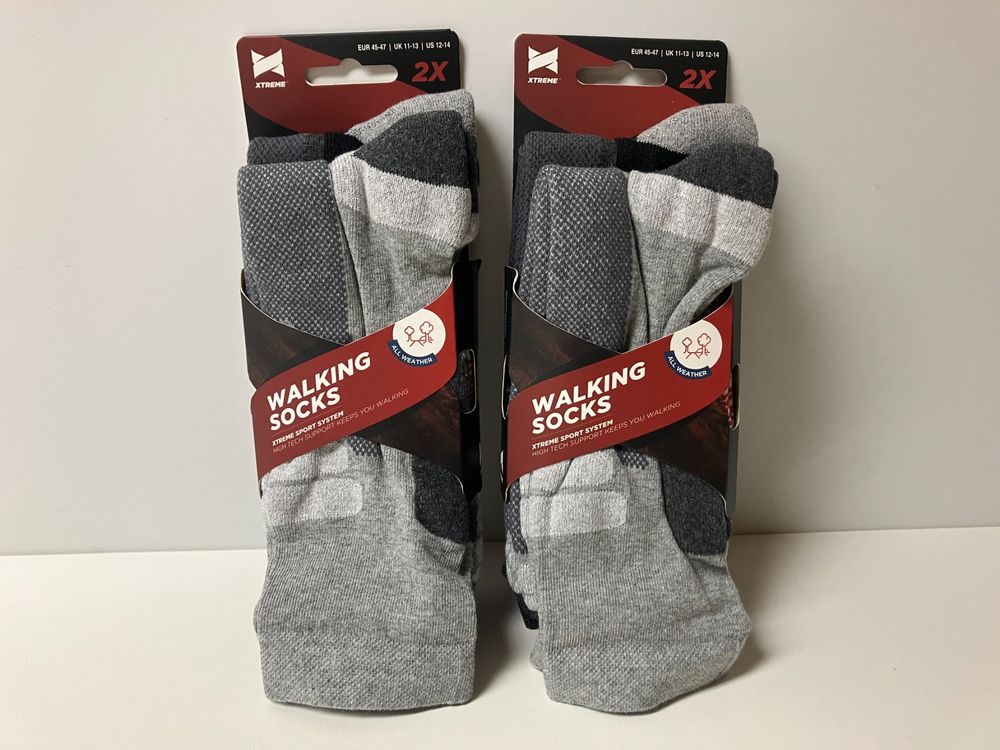 2x 2Paar Xtrem Walking Socks Gr. 45-47 NEU ab 1.- (Neu und ...