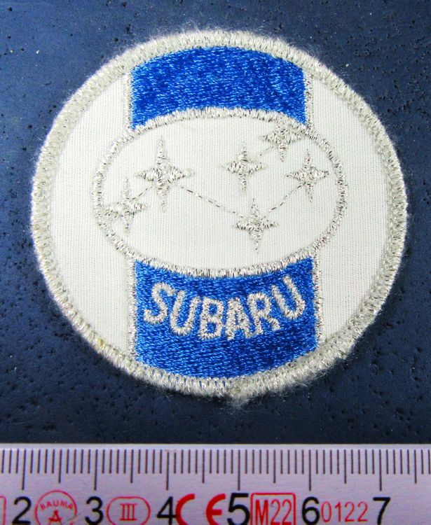 SUBARU AUTO LOGO AUFNÄHER/AUFBÜGLER 8cm MIT LEIM (Gebraucht) in ...
