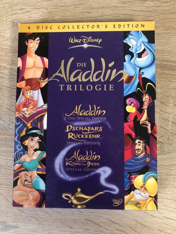 Die Aladdin Trilogie - Disney DVD deutsch Code 2, 4 DVDs (Gebraucht) in Gasel für CHF 7 – mit ...