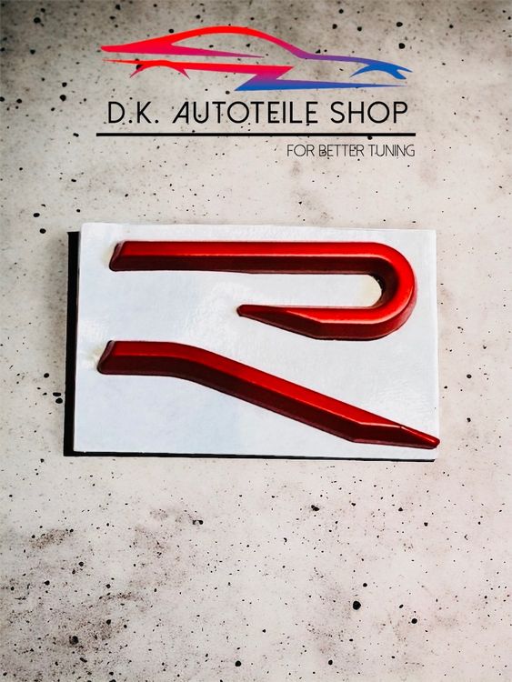 VW R Racing Schriftzug Logo Emblem 3D Metall Neu (Neu und ...