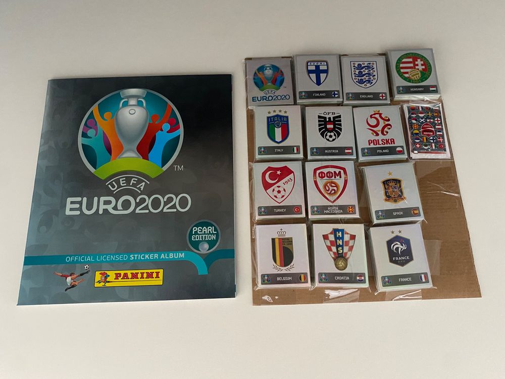 Panini komplett Set. Pearl Edition EM 2020. Mit Ronaldo (Gebraucht) in ...