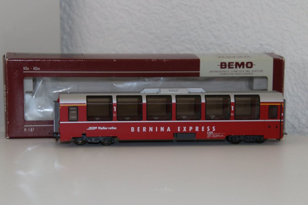 BEMO 3293 102 - RhB A 1292 Bernina Express Panoramawagen (Gebraucht) in Matten b. Interl für CHF ...