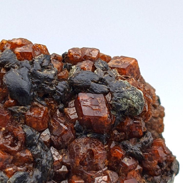 HESSONIT, ORANGER/ROTER Granat mit Klinchlor, Italien (Nuovo (secondo ...