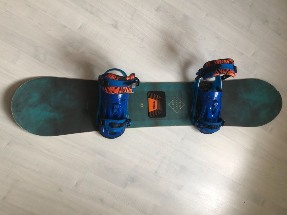 Nitro Snowboard Team Classic MCMXC 138 cm inkl. Bindung (Gebraucht) in ...