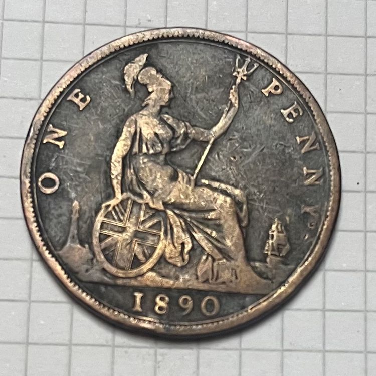 Pièce GB 1 Penny Victoria 1890 | Kaufen auf Ricardo