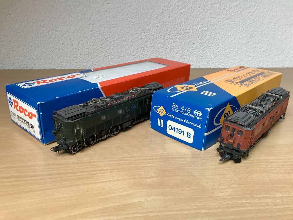 Roco 43507/04191B E-Lok SBB Be 4/6 H0 DC analog Doppelpack | Kaufen auf Ricardo