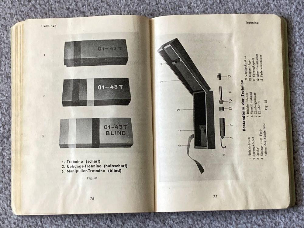 Reglement: Pzaw Minen/Tretminen/Sprengladungen - 1943 | Kaufen auf Ricardo