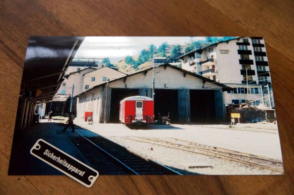 Brig-Visp-Zermatt Bahnhof Zermatt, 1978 (Gebraucht) in Schönenwerd für ...
