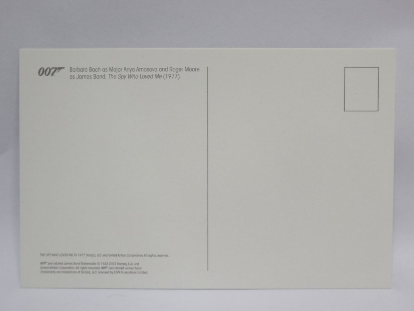 AK 007 James Bond Anya Amasova Der Spion Der mich Liebte (Neu (gemäss ...