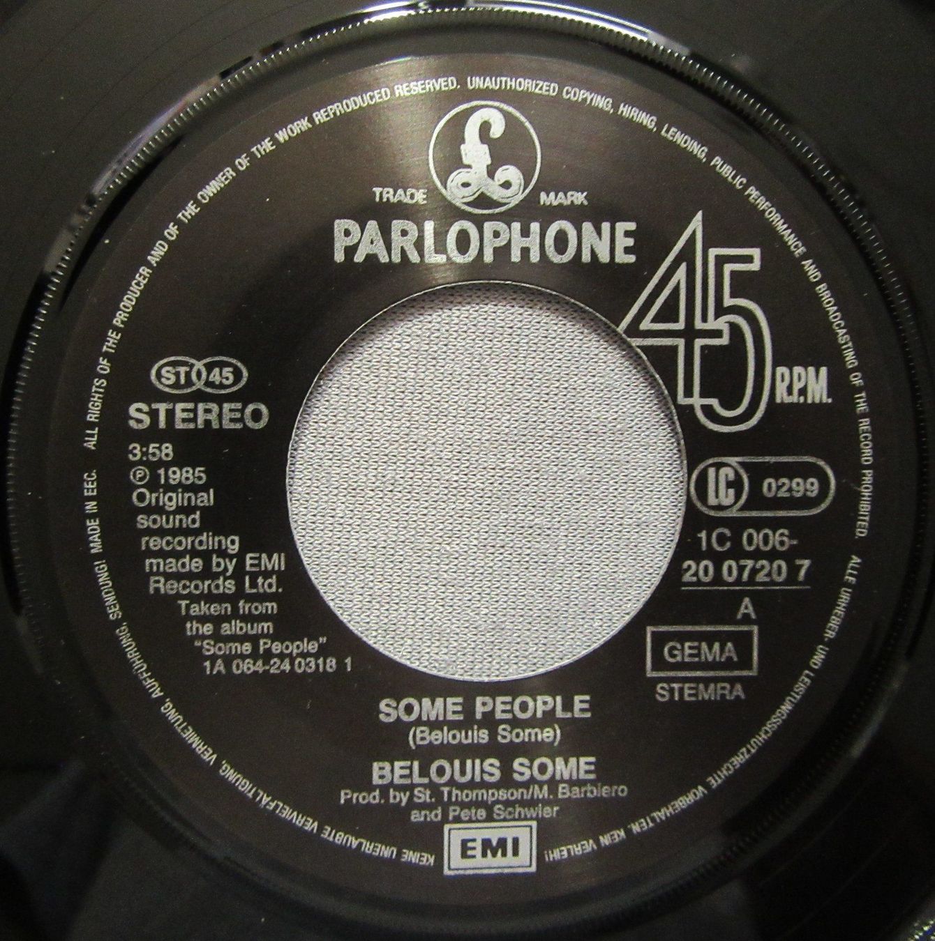 Belouis Some - Some People - Single 1985 - ab CHF 3.00 (Gebraucht) in ...