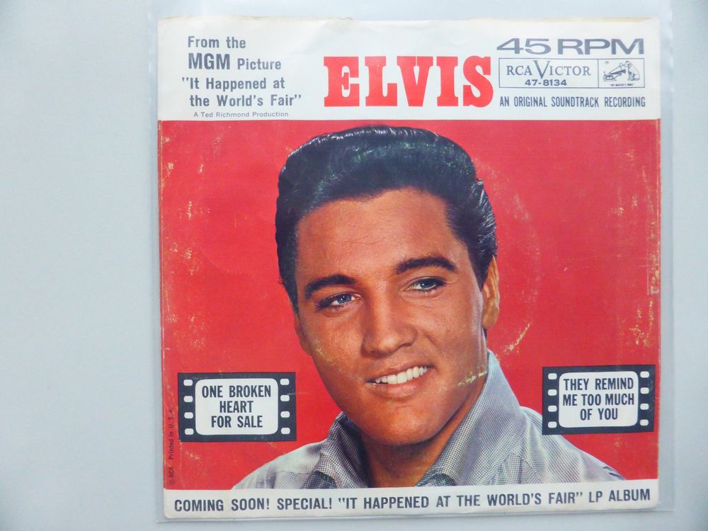 VINYL SINGLE ELVIS PRESLEY (Gebraucht) in für CHF 7 – mit Lieferung auf ...