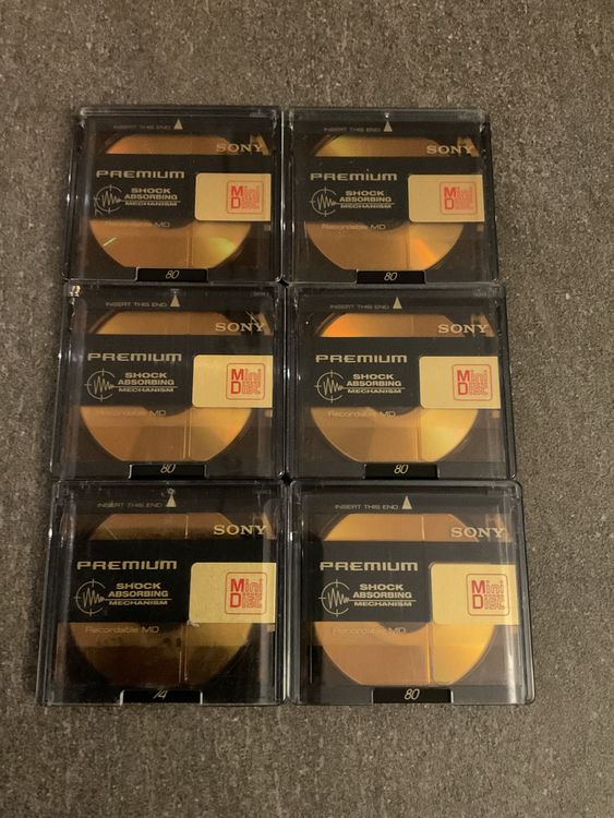 Sony Premium MiniDisc MD 80, Gold, 6 Stk (Gebraucht) in Jegenstorf für ...