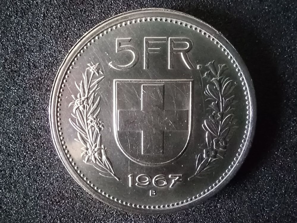 Münze 5 Franken 1967 Silber | Kaufen auf Ricardo