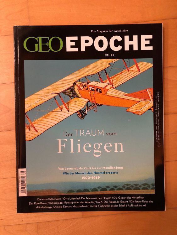Geo Epoche Nr. 86 Der Traum vom Fliegen (Neu (gemäss Beschreibung)) in Cham für CHF 8 – mit ...