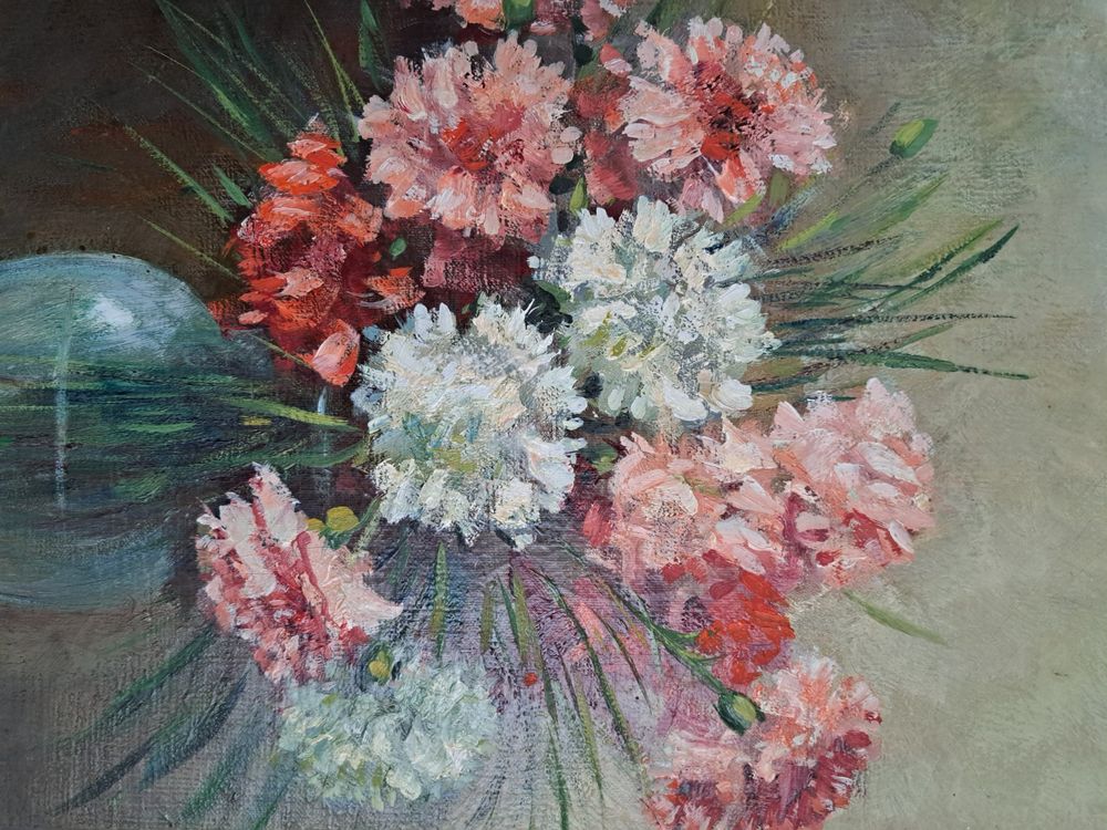 Gemälde Stillleben «Nelken» von Franz Leuthold (1832-1905) (Gebraucht) in Kriens für CHF 100 ...