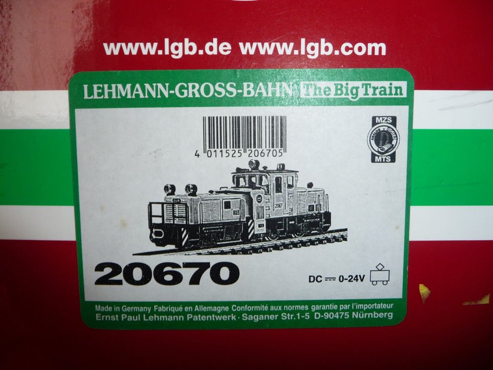 LGB 20670 Schienenreinigungslok Spur G (Gebraucht) in für CHF 323 – mit ...