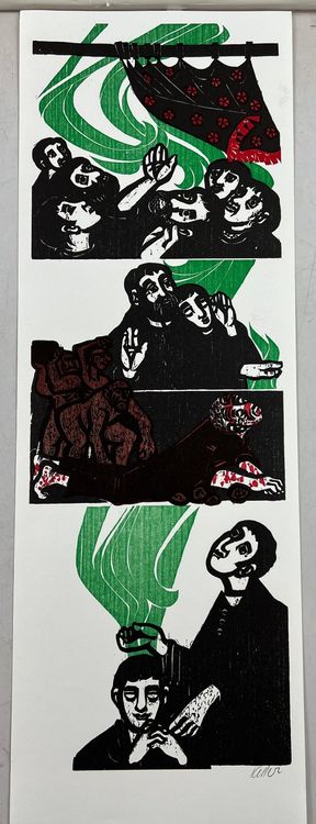 Heinz Keller (1928) Holzschnitt Handsigniert (Gebraucht) in Neuhausen am Rheinfall für CHF 5 ...