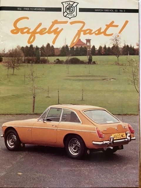 MG Car Club Heft No 3 1989 SAFETY FAST! MGB MGA T-Type etc (Gebraucht ...