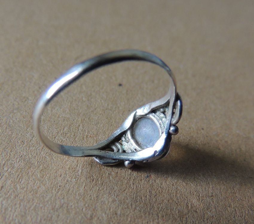 Mondstein Fingerring aus 925er Silber | Kaufen auf Ricardo