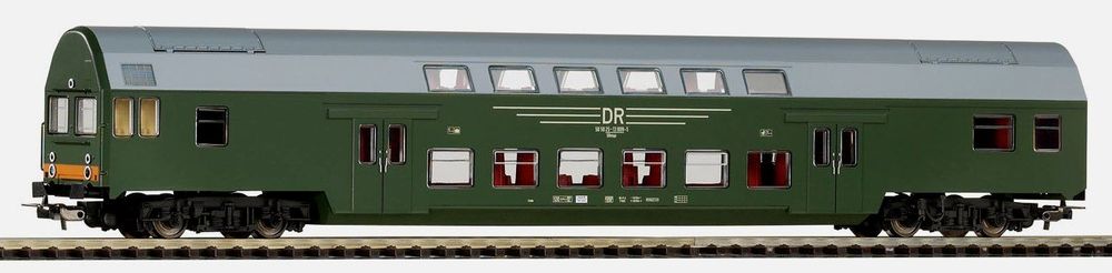 Piko H0 57685 Doppelstock Steuerwagen DBmqe der DR, KKK (Neu und ...