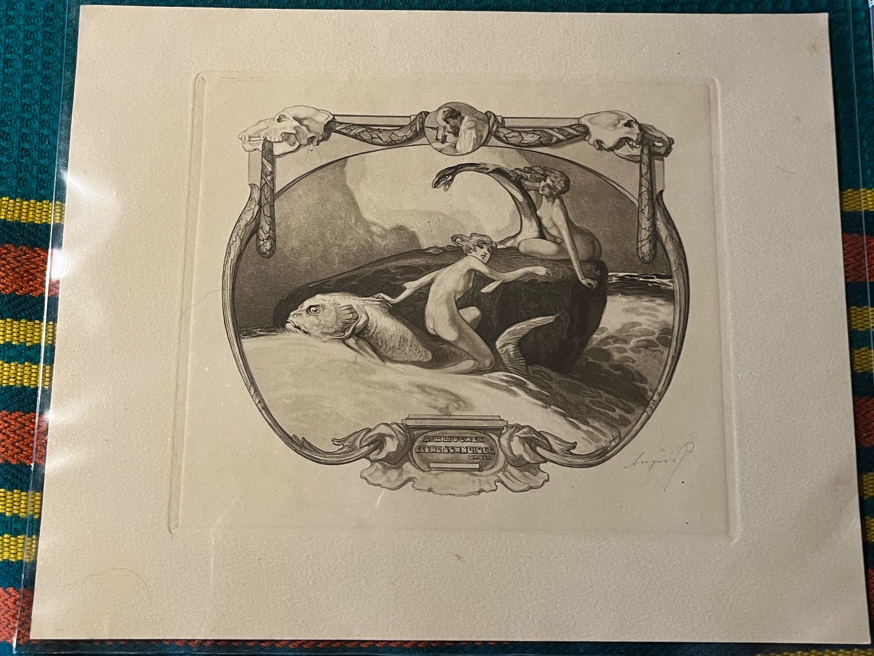 ex libris, bayros signiert, g. schneider basel, selten 26/21 (Gebraucht ...
