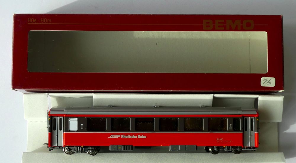 Bemo H0m; Set mit 5 Personenwagen und 1 Gepäckwagen der RhB (Gebraucht ...