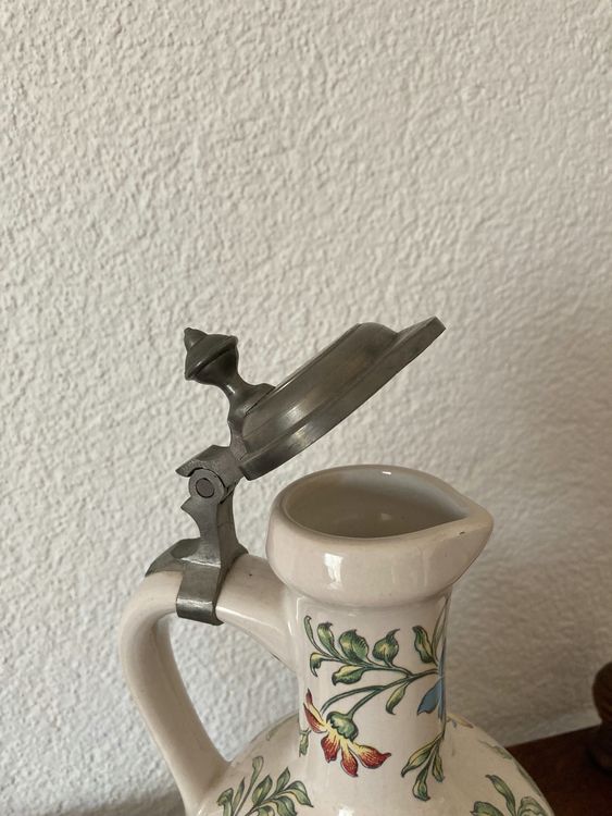 Keramik Krug mit Zinnmontierung, 0,7lt, 23cm | Kaufen auf Ricardo