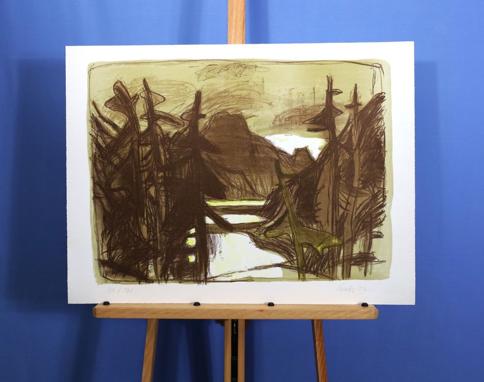 Hannes Gruber 1928-2016, Lithographie, handsigniert von 1976 | Kaufen auf Ricardo