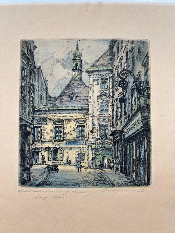 Ludwig Adamus (1912-1980) Radierung Handsigniert mit Stempel (Gebraucht ...