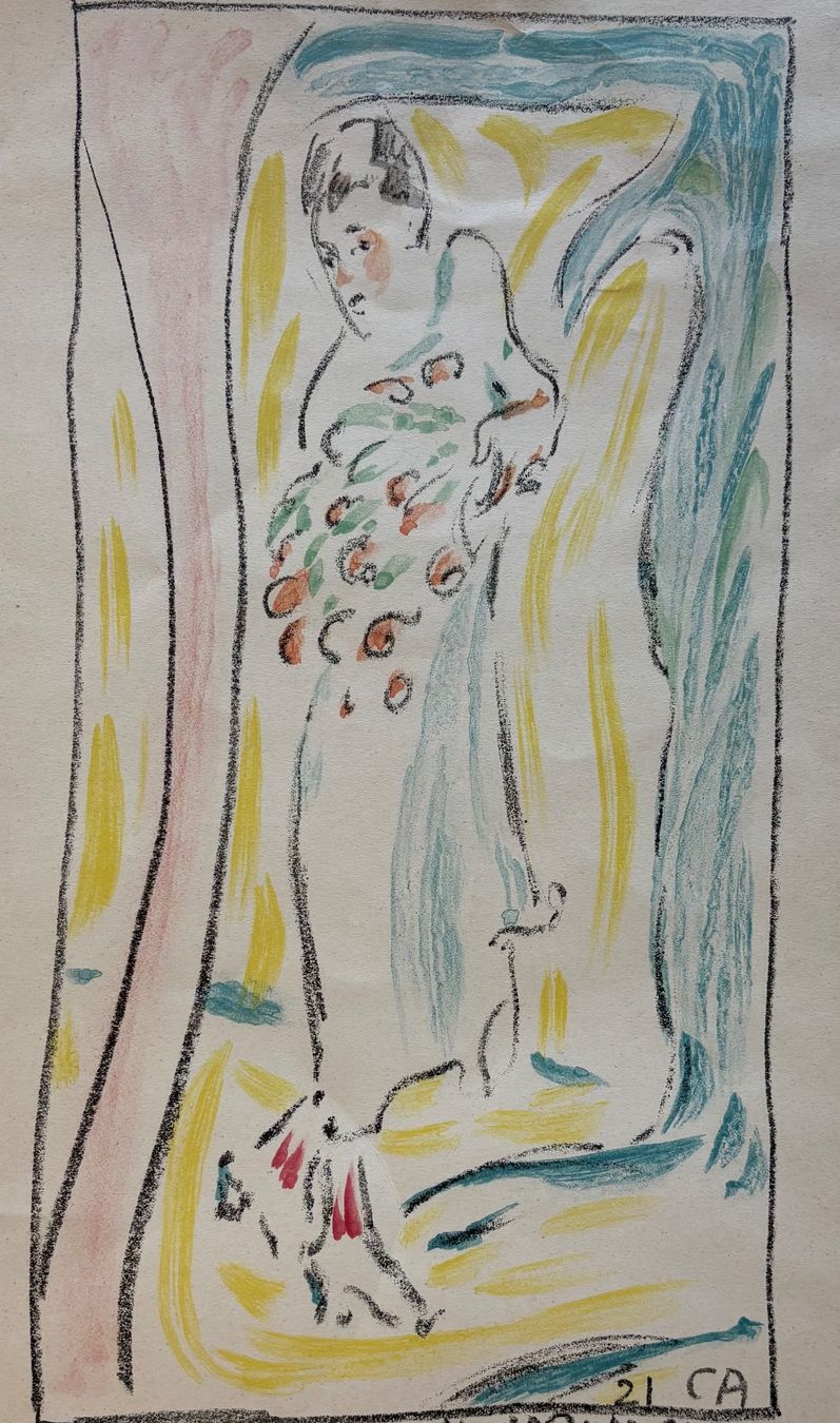 Cuno Amiet (1868-1961), Farblithographie, monogr. 1921 (Gebraucht) in ...
