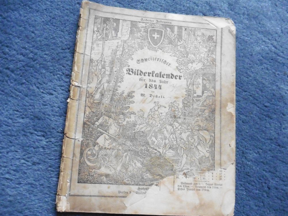 Solothurn,M.Disteli,Reklamen,Fablen,Kalender,Märkte,Künstler (Gebraucht ...