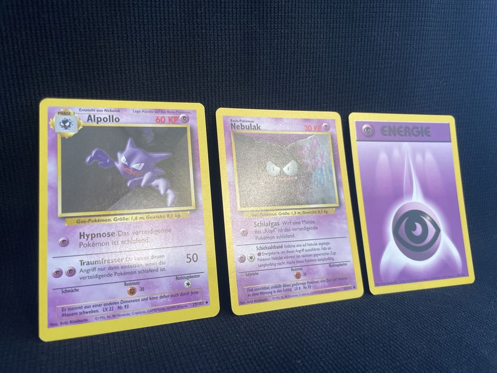 Nebulak Alpollo 50/102 29/102 psyche Pokemon base basis (Gebraucht) in ...
