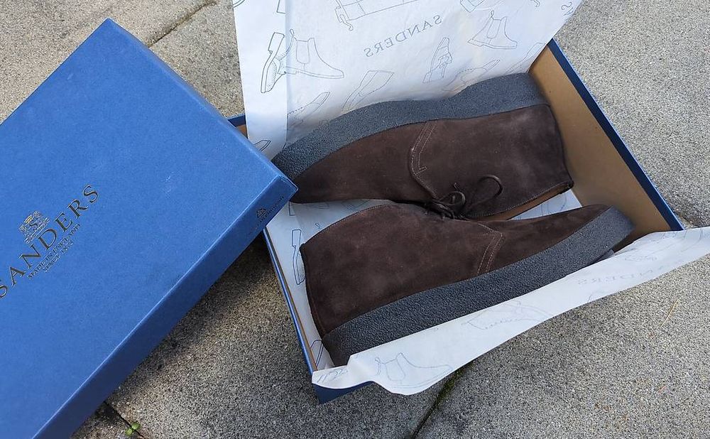 Sanders Sam Pinner Suede Boots Gr. 9.5 (neu & ungetragen) (Gebraucht ...