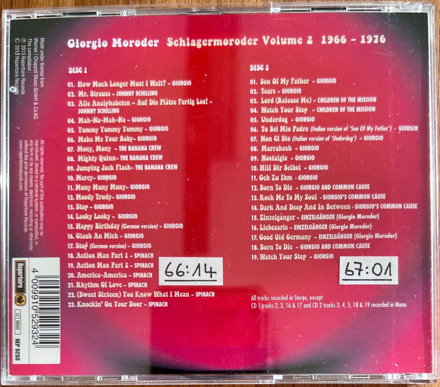 Doppel-CD von Giorgio Moroder (P6) (Gebraucht) in Winterthur für CHF 15 ...