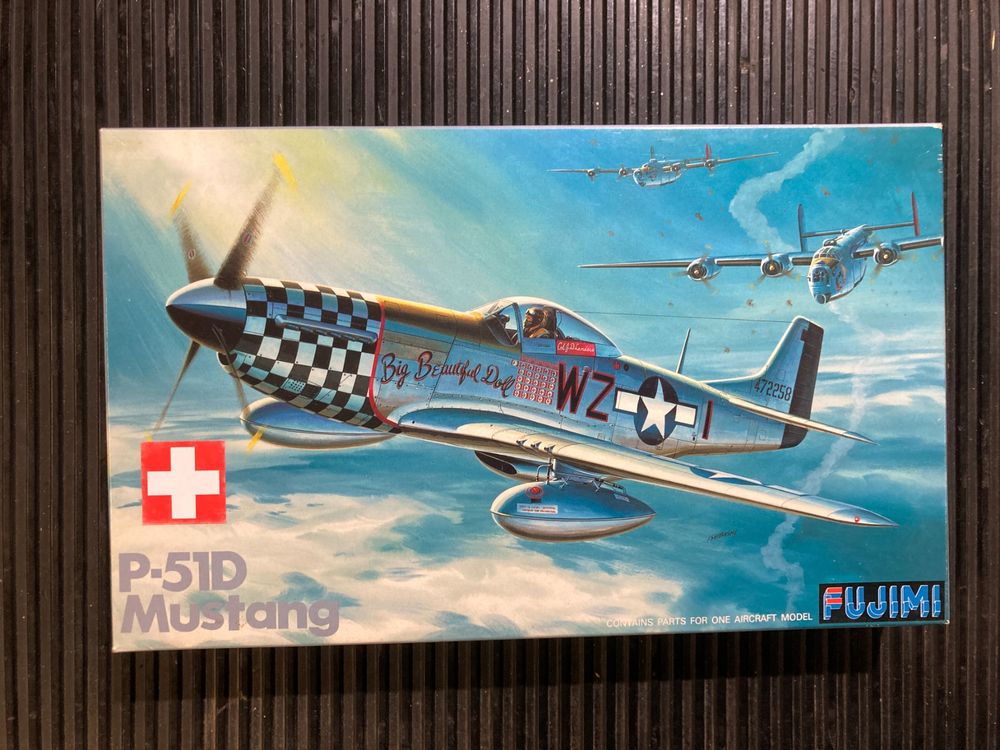 Modellbau P-51D Mustang FUJI 1:48 Swiss Decals (Neu und ...