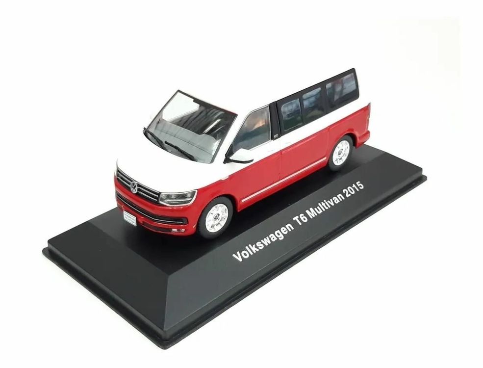 VW T6 Multivan Bus 2015-2019 rot / weiss 1:43 von IXO (Neu und ...