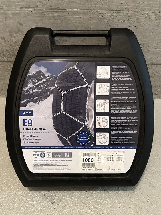 König E9, 9mm, Snow chains, Schneeketten | Kaufen auf Ricardo