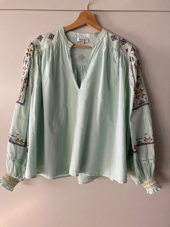Bluse von Alma Deia, blass türkis Gr.S (Gebraucht) in Stäfa für CHF 25 ...