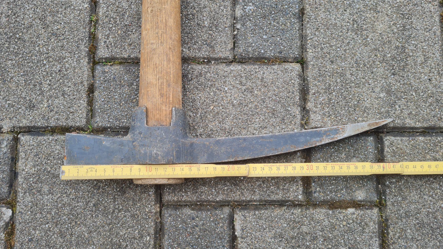 Schweizer Armee / Pickel / Spitzhacke / Keilhaue / 1 Meter (Gebraucht ...