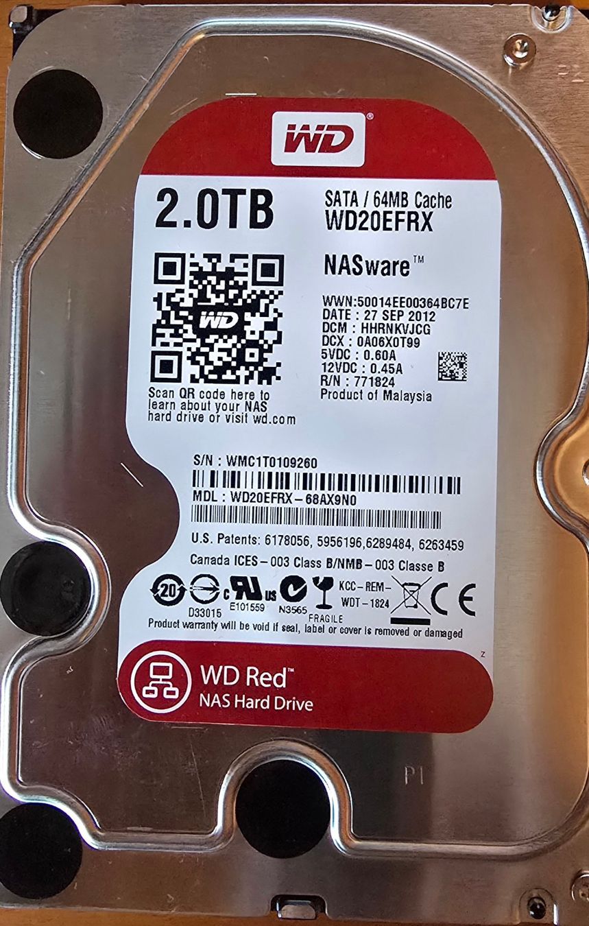 WD Red 2 TB (WDC WD20EFRX-68AX9N0) (Gebraucht) in Bremgarten AG für CHF ...