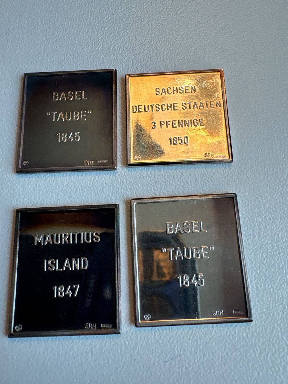 Silberbriefmarken SRH 4 x Total 21 gr. 999 Silber (6) (Gebraucht) in ...