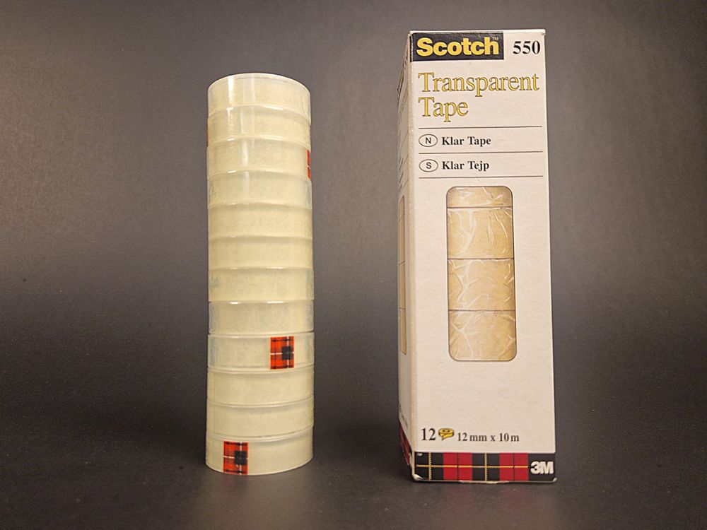 3M Scotch 550 12x Transparentes Klebeband 12mm x 10m (Neu (gemäss ...