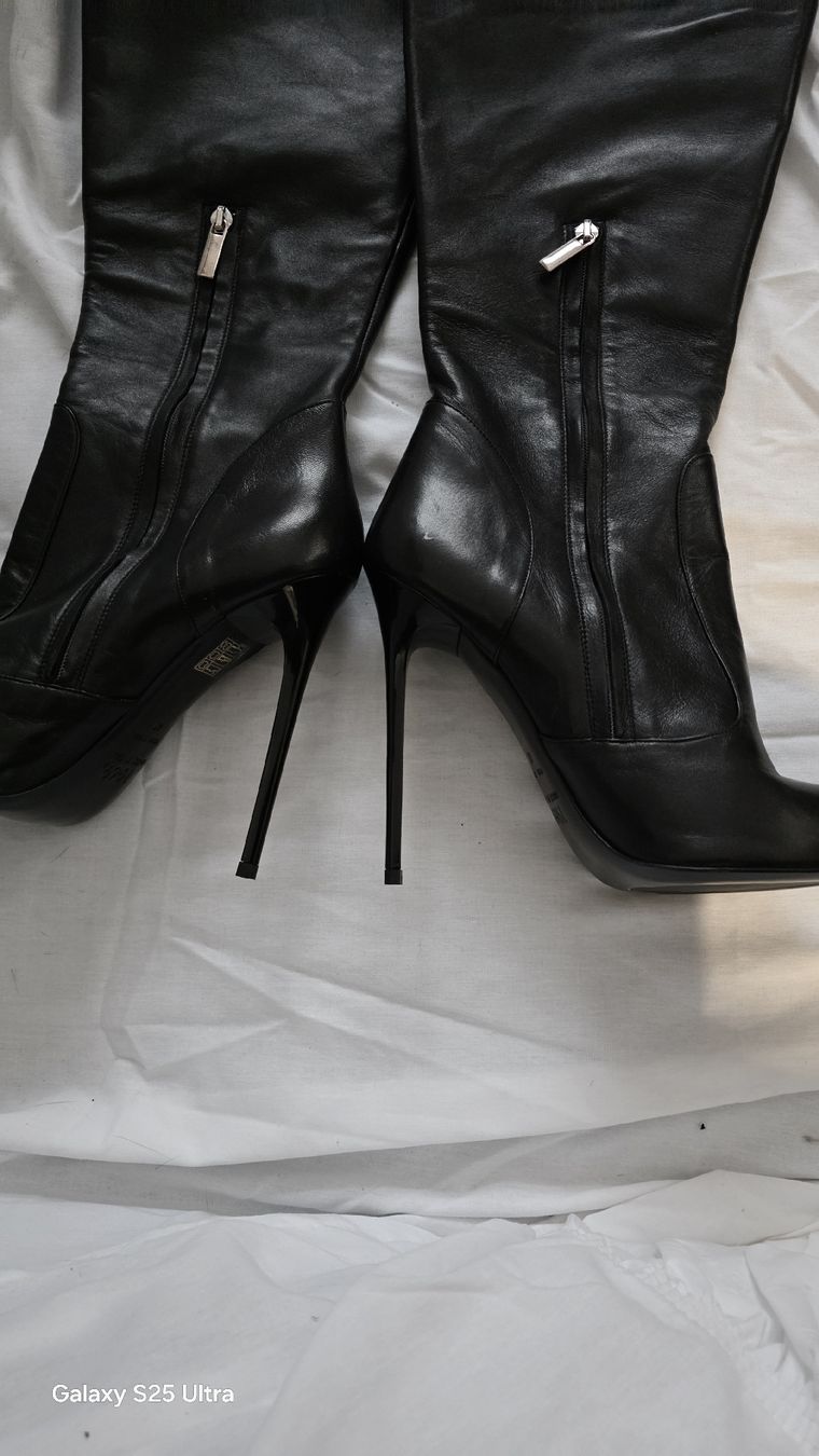 LUXUS OVERKNEE STIEFEL – MADE IN ITALY | VERO CUOIO (ECHTES (Gebraucht ...