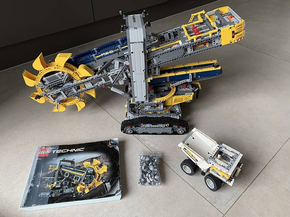 Lego Technik Bagger 42055 komplett & neues Stickerset | Kaufen auf Ricardo