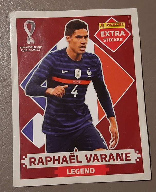Panini WM 2022 Extra Sticker Raphael Varane Legend | Kaufen auf Ricardo
