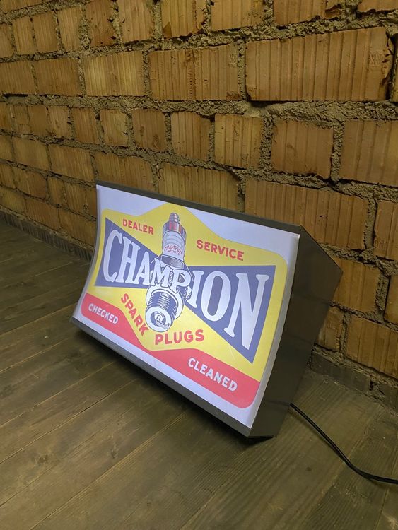 "CHAMPION" Spark Plugs Vintage Dealer Sign | Kaufen auf Ricardo