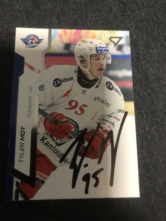 Tyler Moy SCRJ Rapperswil Hockey Card signiert | Kaufen auf Ricardo