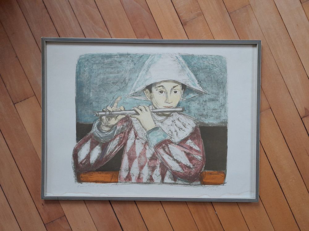 Lithografie Harlekin / Bild / Aus Serie / signiert / 1965 (Gebraucht ...